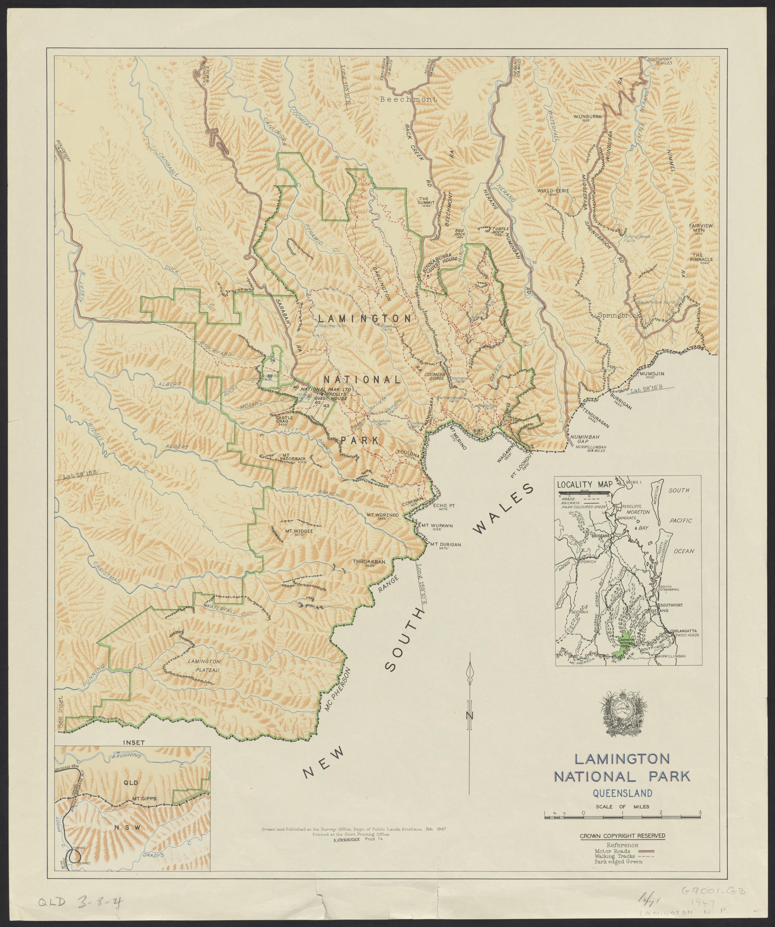 Lamington National Park, 1947 | Queensland Historical Atlas