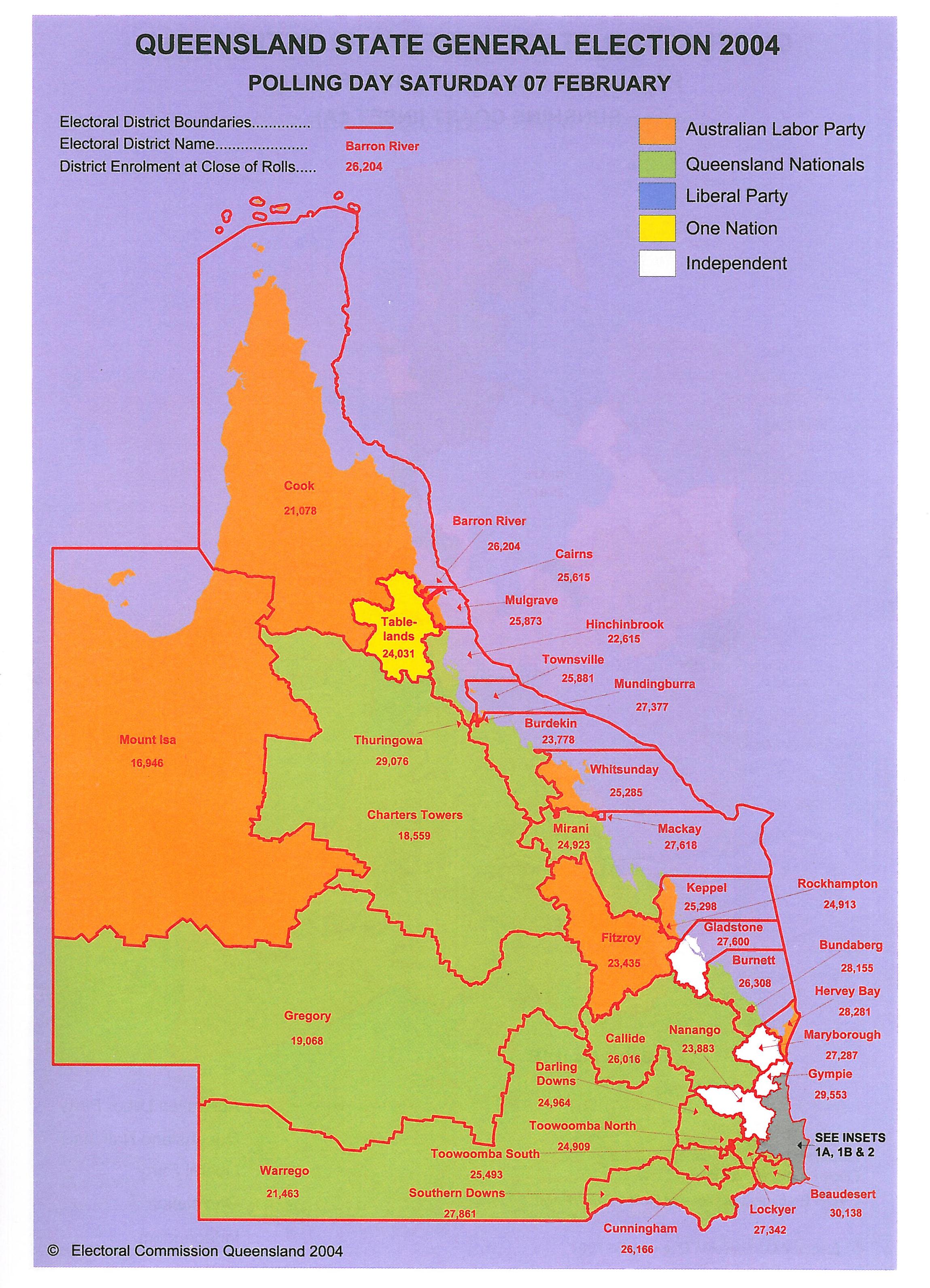 Queensland State election, 2004 | Queensland Historical Atlas