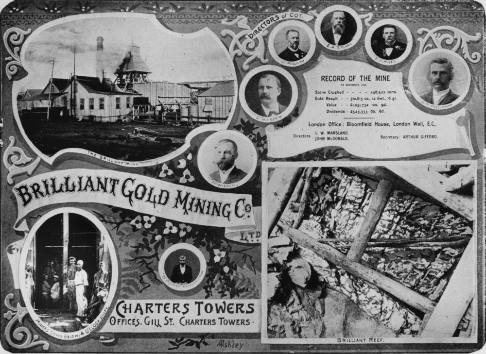 Brilliant Gold Mining Company, Charters Towers, 1899 | Queensland ...