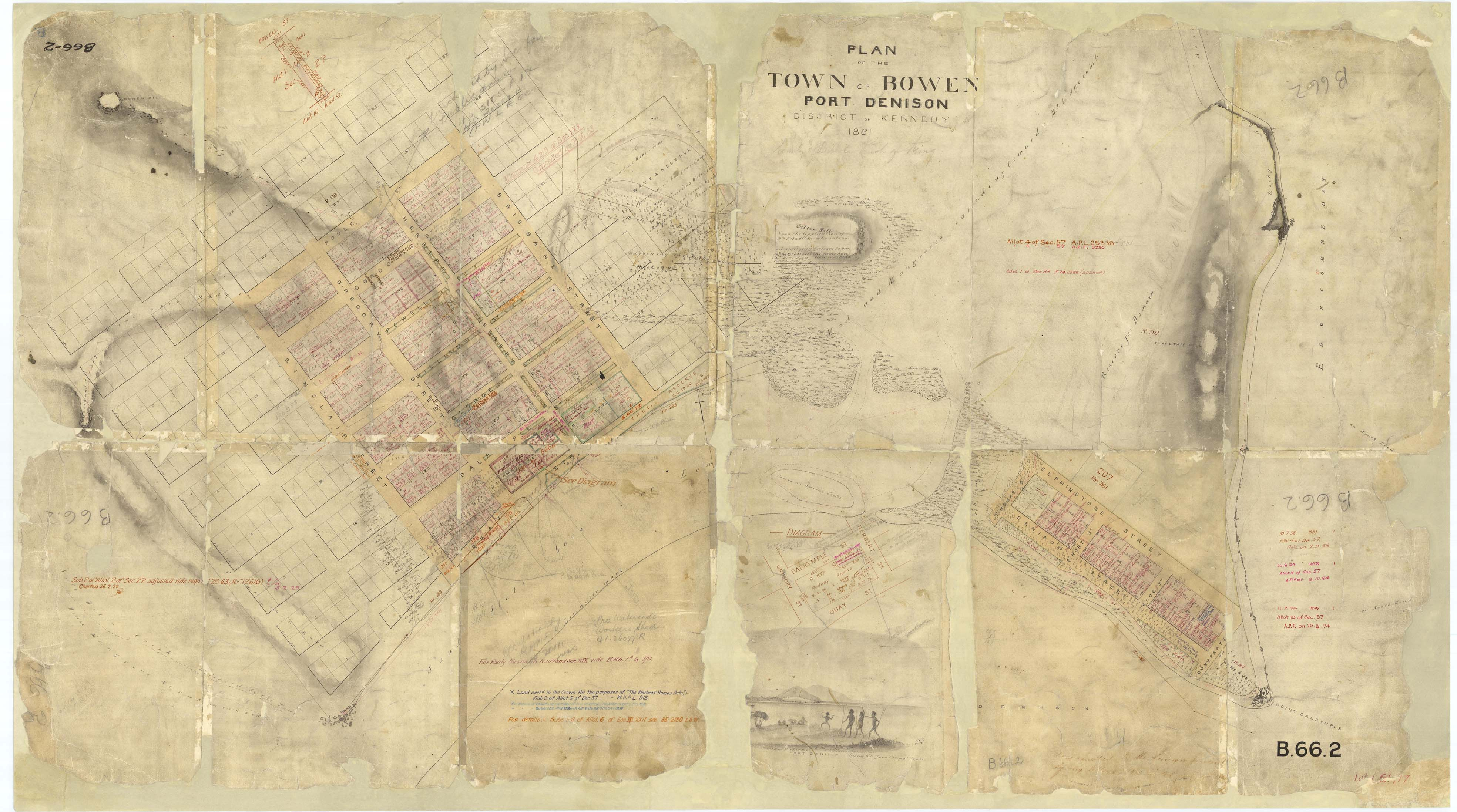 Plan of Bowen, 1861 | Queensland Historical Atlas
