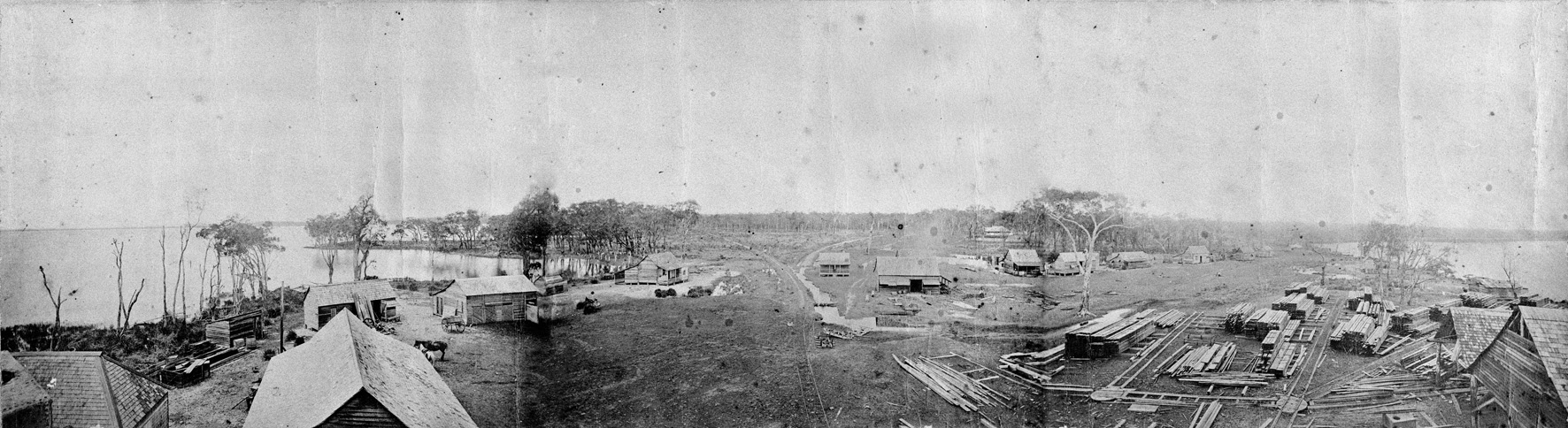 Cootharaba Sawmill at Elanda Point, c1880s | Queensland Historical Atlas