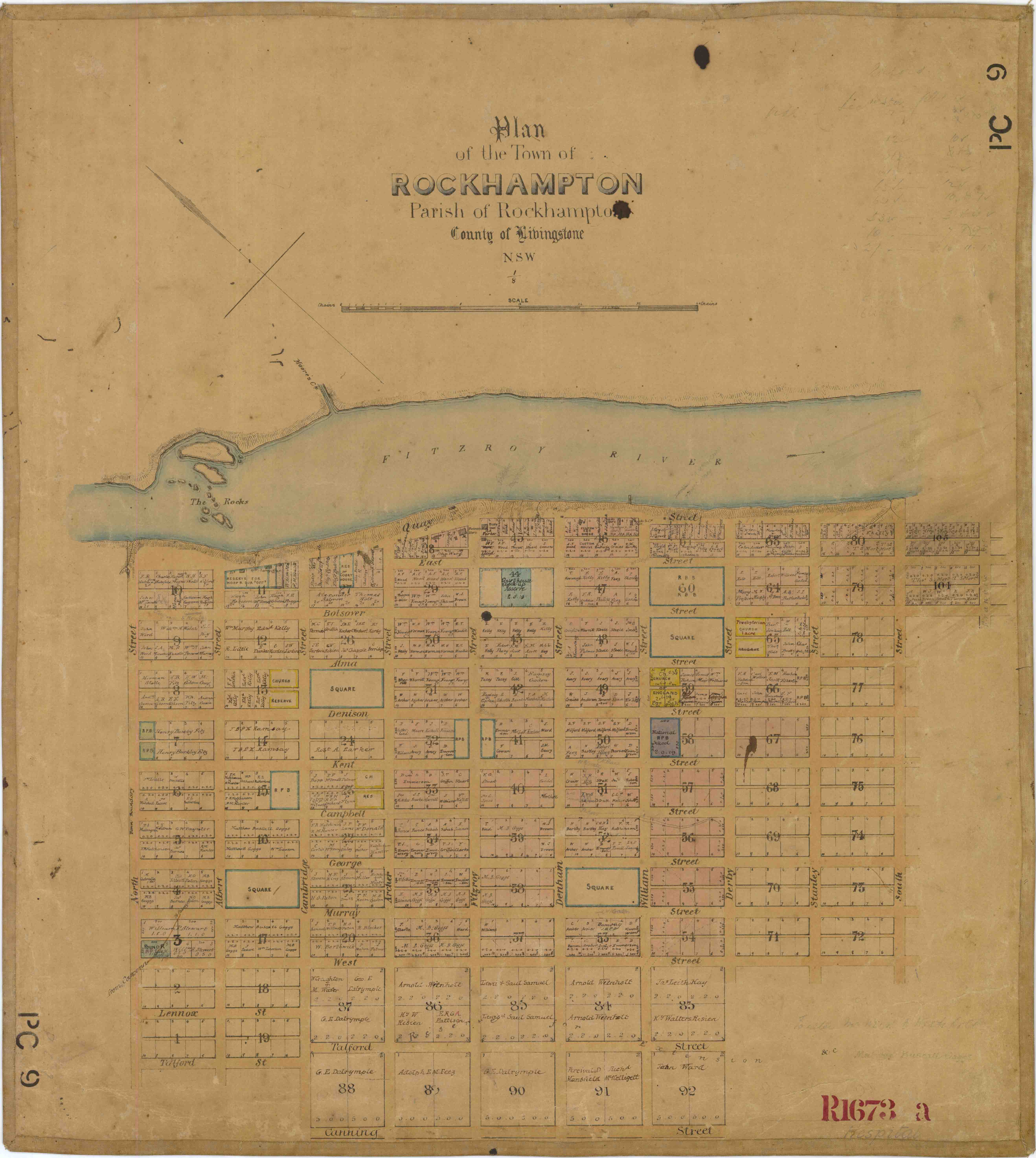 Plan of Rockhampton, 1858 | Queensland Historical Atlas