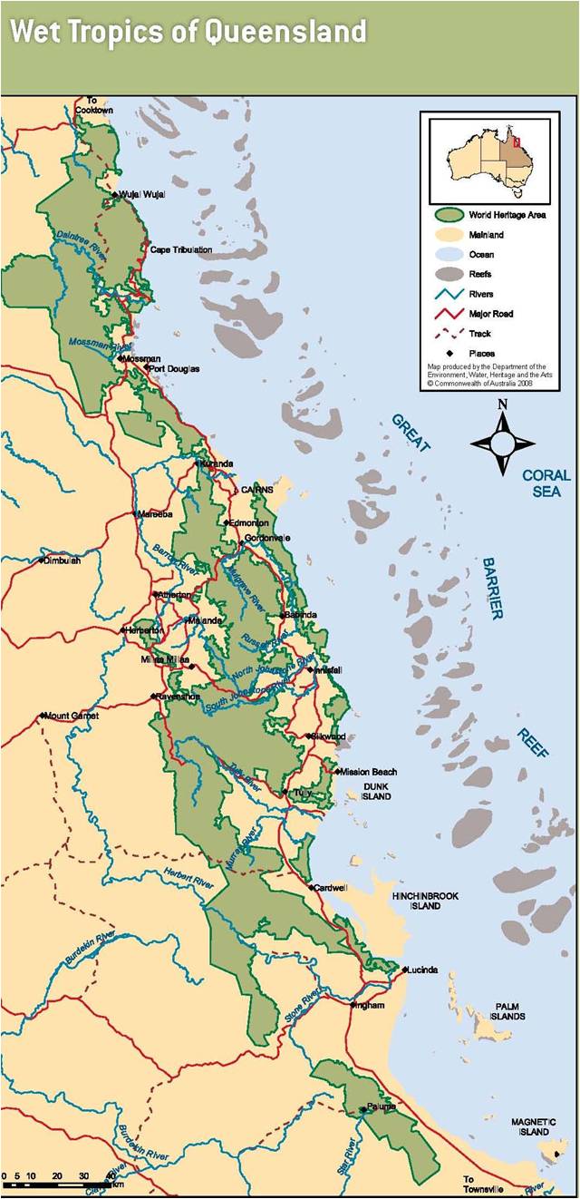 Wet tropics of Queensland, 2008 | Queensland Historical Atlas