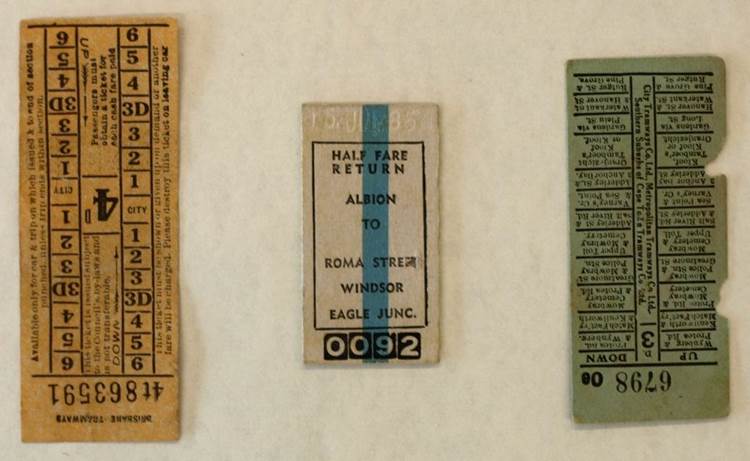Tram tickets, various | Queensland Historical Atlas