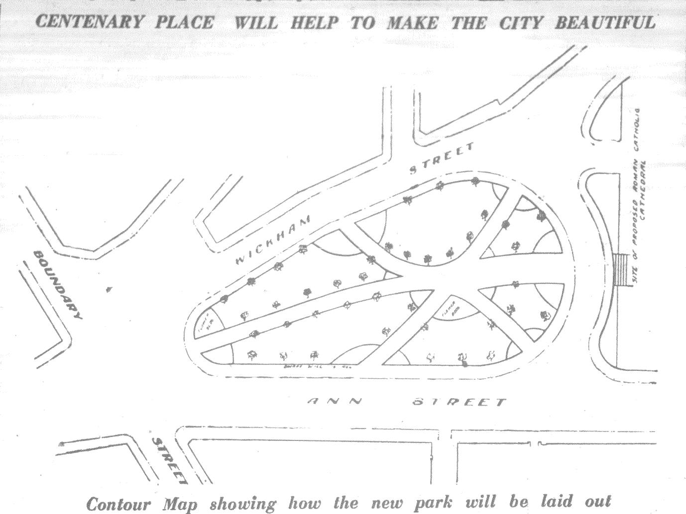 Centenary Park proposal, 1924 | Queensland Historical Atlas