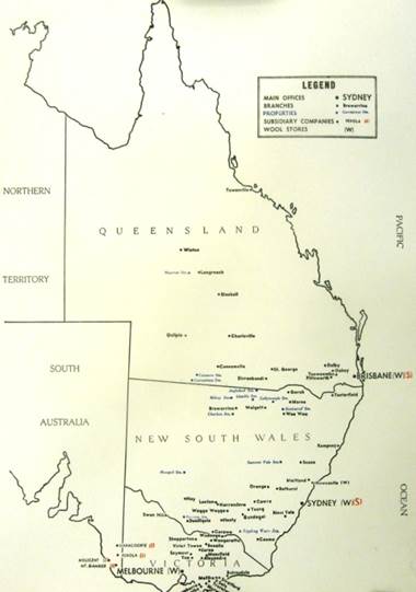 AML&F Offices, branches and pastoral stations, 1956 | Queensland ...