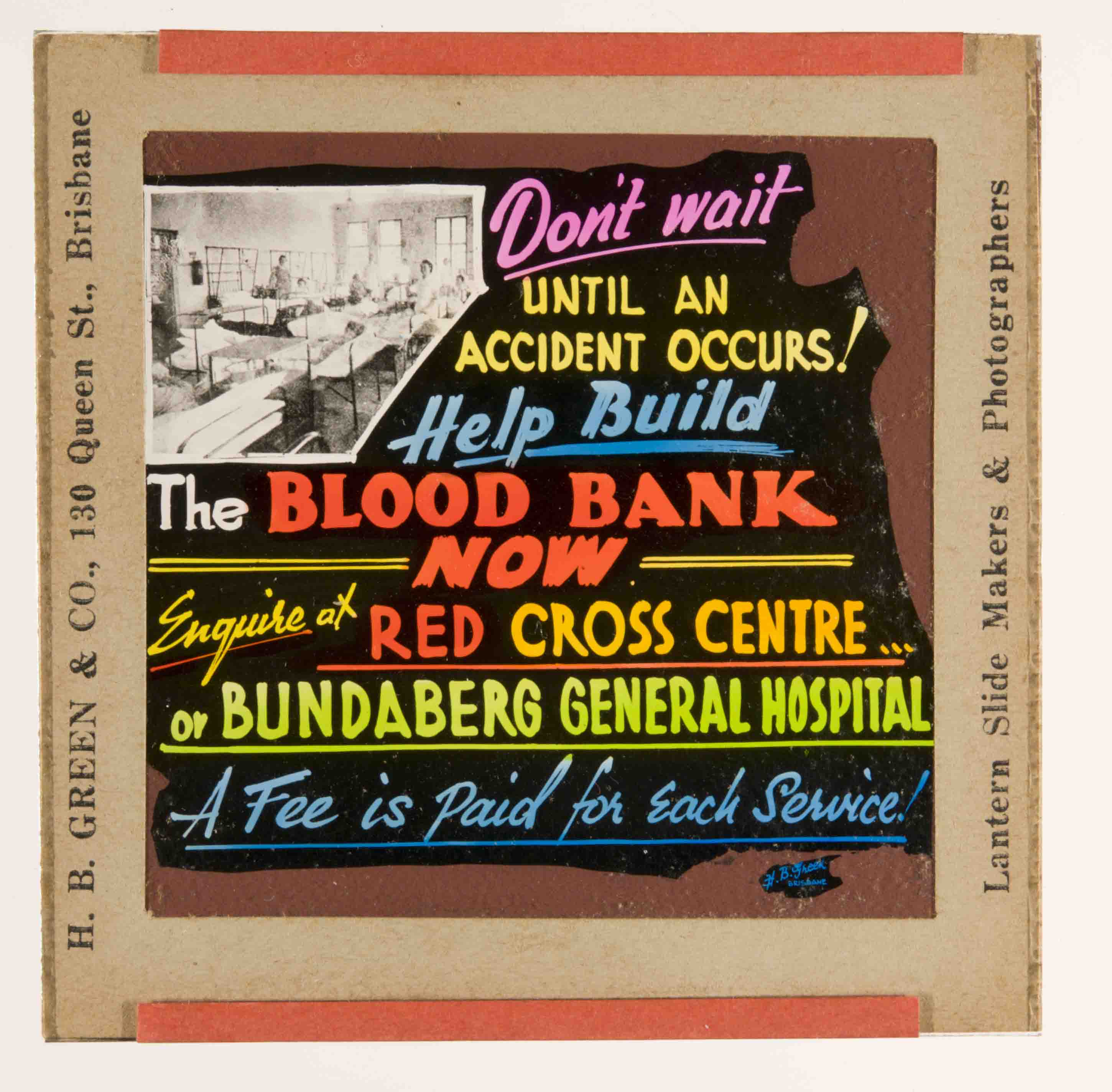 Blood Bank advertisement, Bundaberg | Queensland Historical Atlas