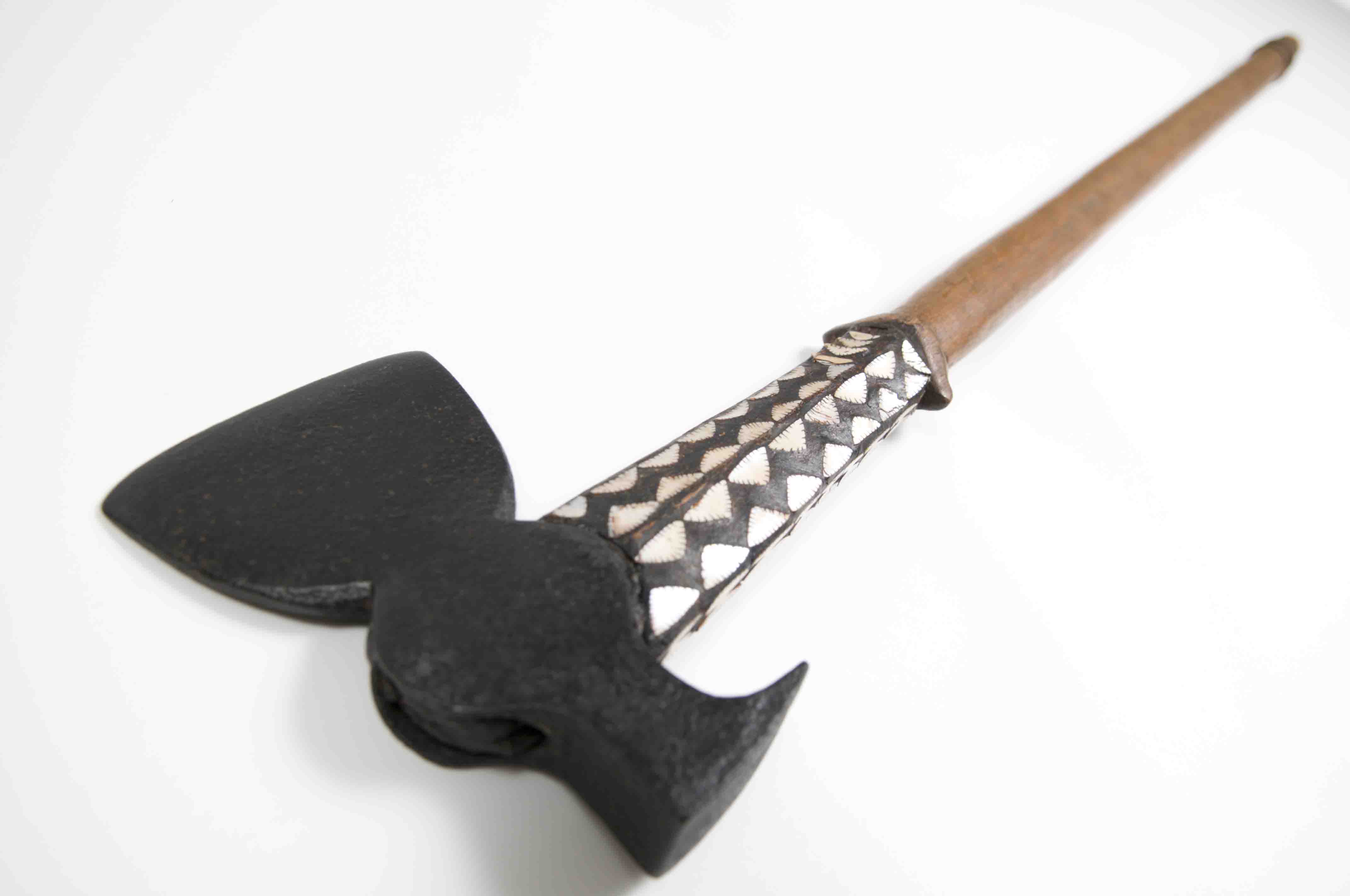 Solomon Island axe with decorative handle, 1883-1900 | Queensland ...