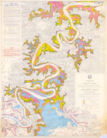 Brisbane flood map, 1974 | Queensland Historical Atlas
