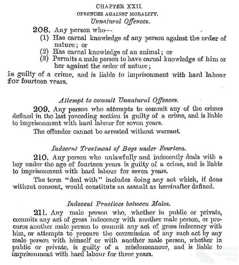 Criminal Code Act 1899 Queensland Historical Atlas Criminal Code Act 1899 Queensland Historical Atlas